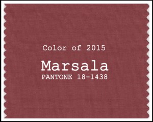 Pantone Color of 2015 – Marsala